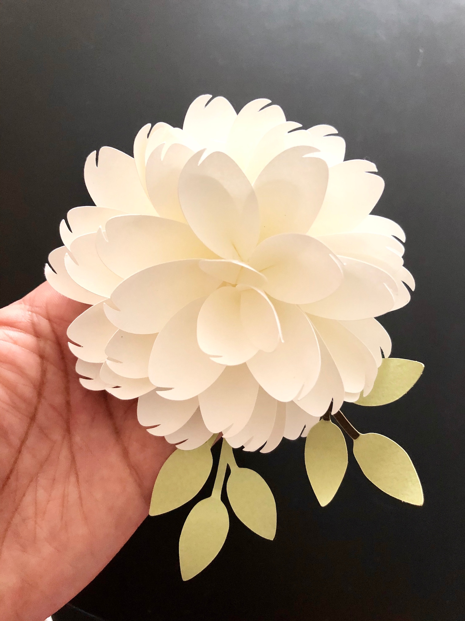 Paper Flower Template Small Flowers for DIY Projects Pdf - Etsy
