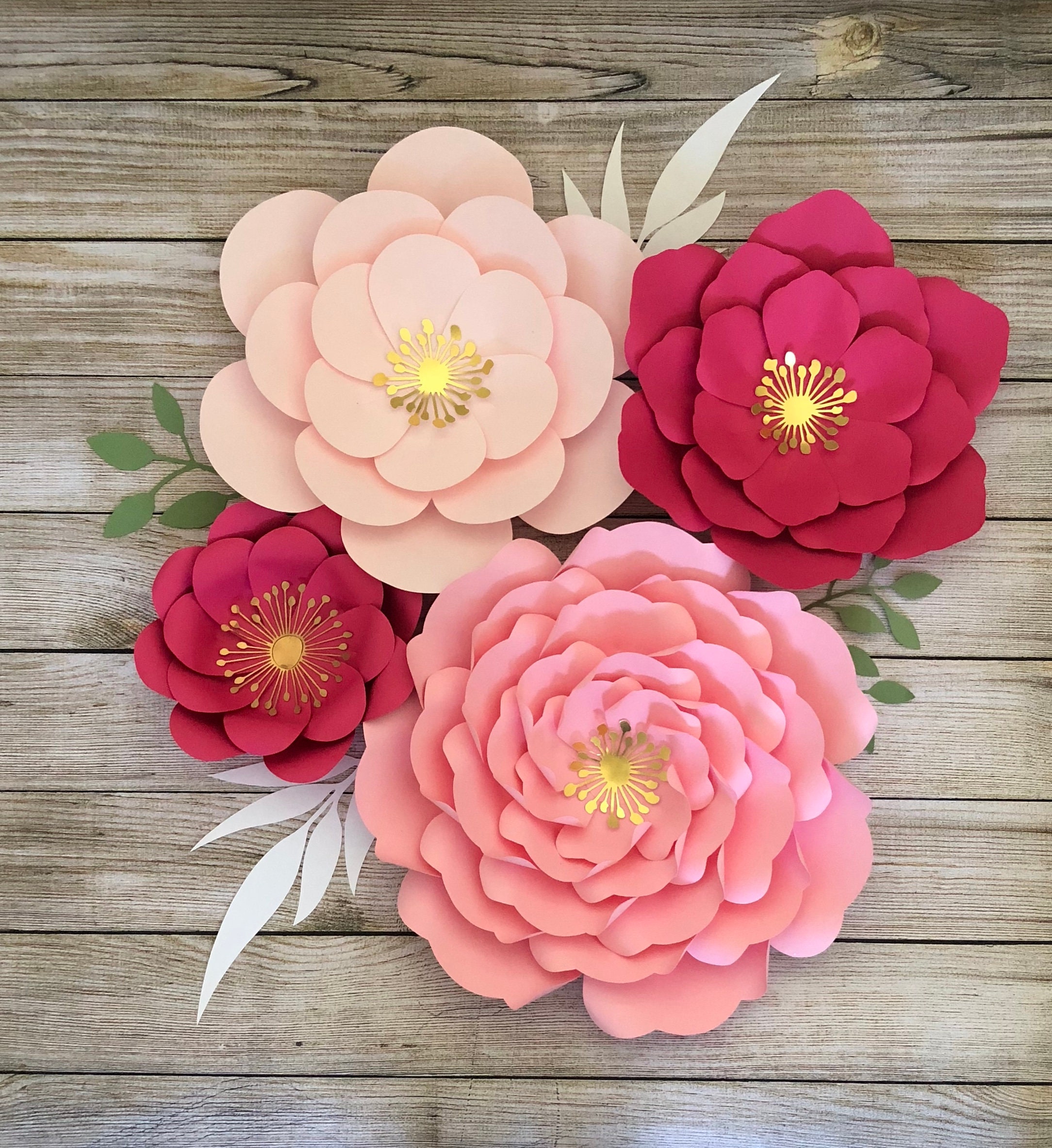 Paper Flowers Template for Large Paper Flowers and Giant | Etsy