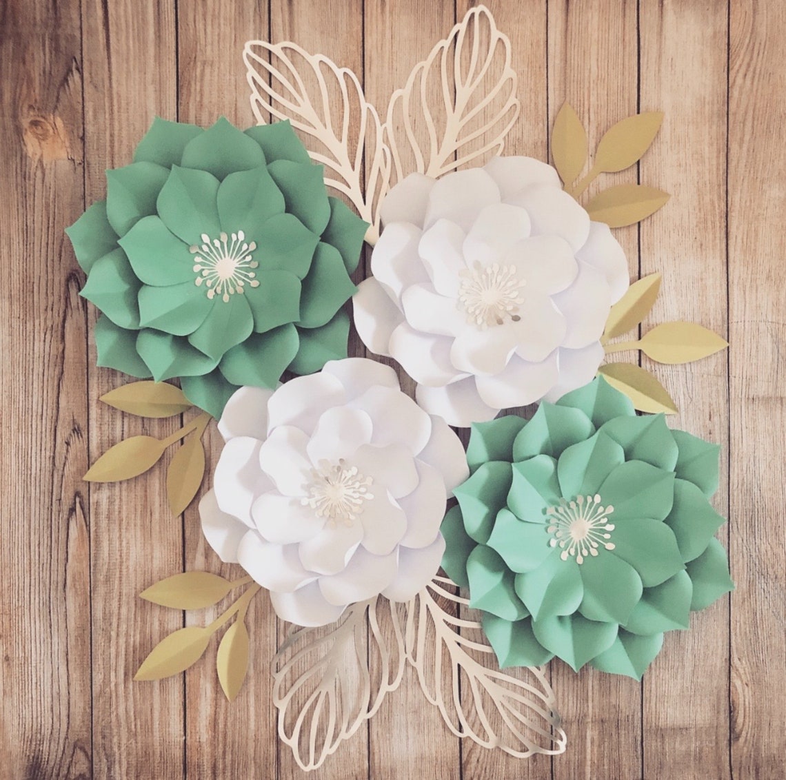 Paper Flower Leaf Templates 7 Sizes PDF Leaf Stencil for | Etsy