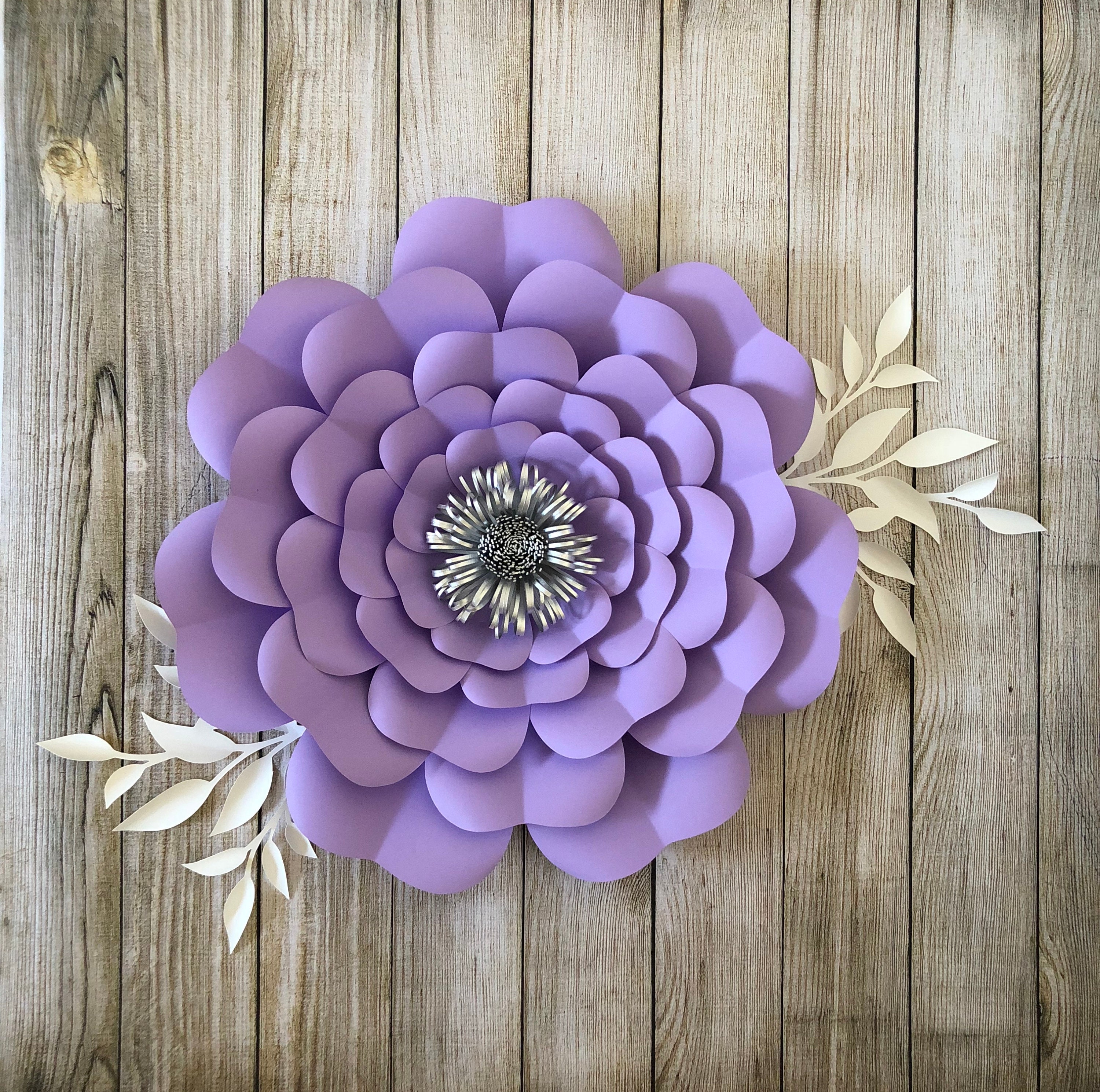 DIY Paper Flower Template: Printable Trace & Cut Files (PDF) - Etsy