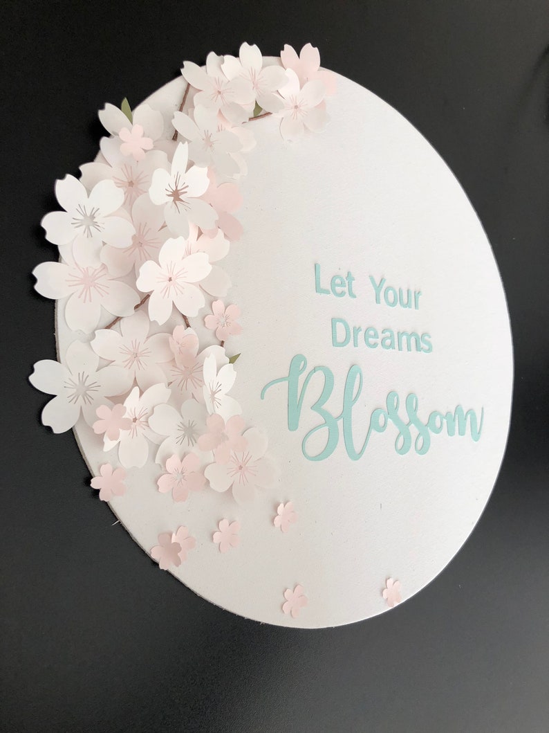 Paper Flowers Template Cherry Blossom Flower DIY Gifting for | Etsy