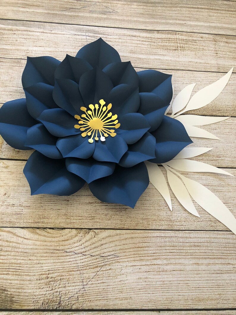 Papier fleurs modèle pour grandes fleurs en papier et fleurs | Etsy