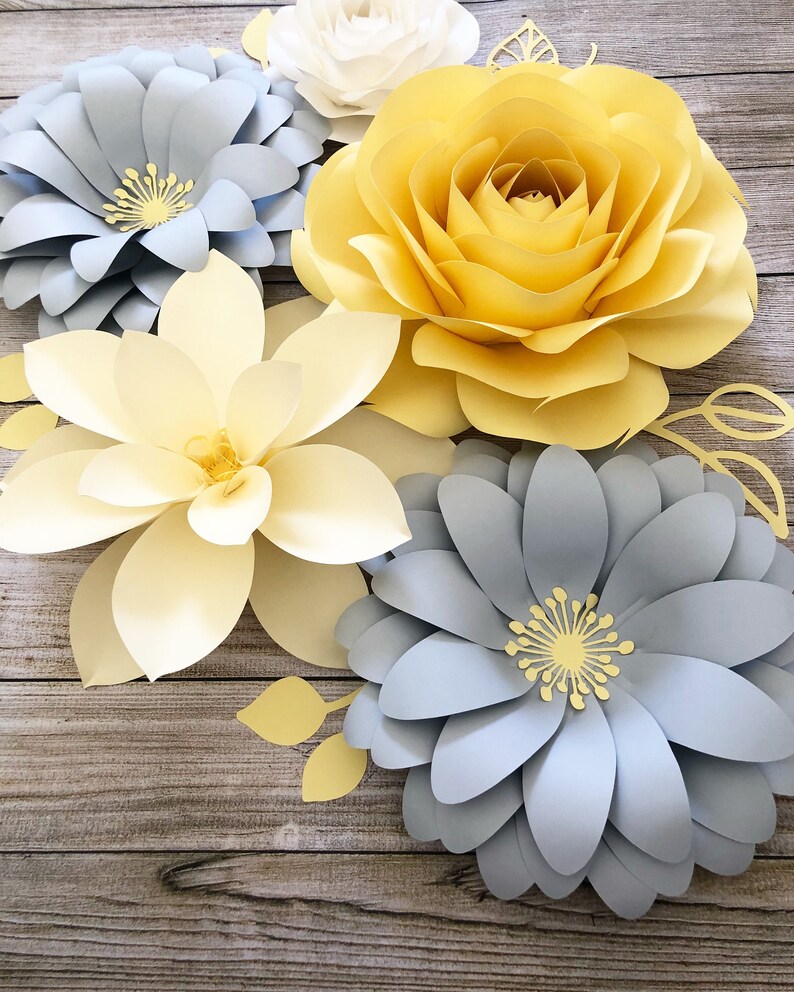 SVG, PNG & Pdf Paper Rose Template - DIY Paper Flowers for Event Décor ...
