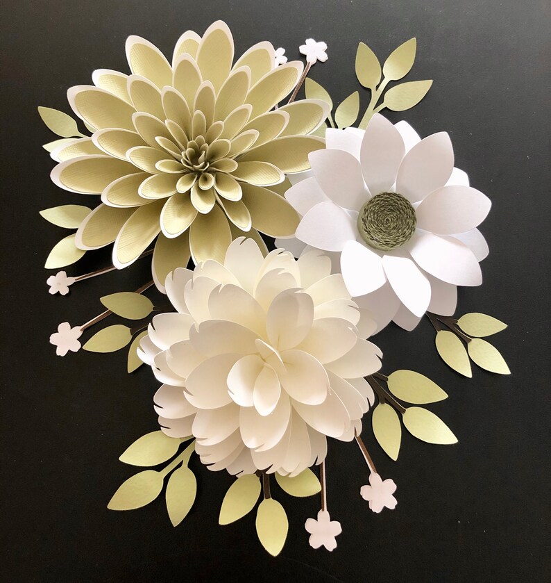Paper Flower Template Small Flowers for DIY Projects Pdf - Etsy