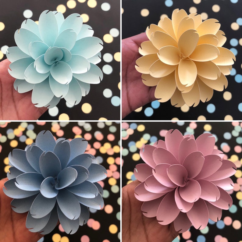 Paper Flower Template, Small Flowers for DIY Projects, Pdf, SVG ...