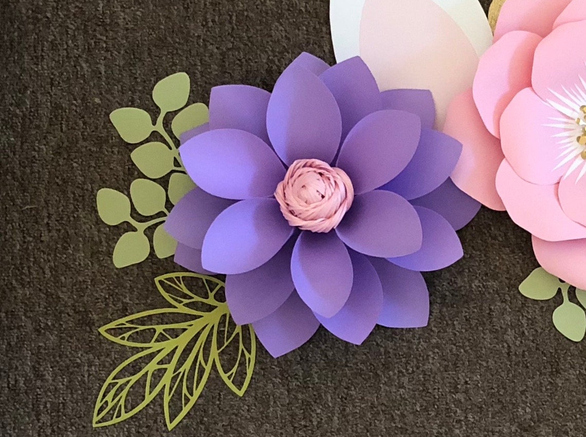 Paper Flower Template DIY Paper Flower For Event Décor and | Etsy