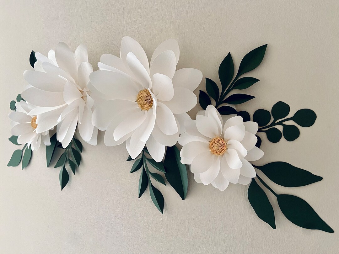 Large Paper Daisy Template: SVG & Studio3 Files (video Tutorial ...