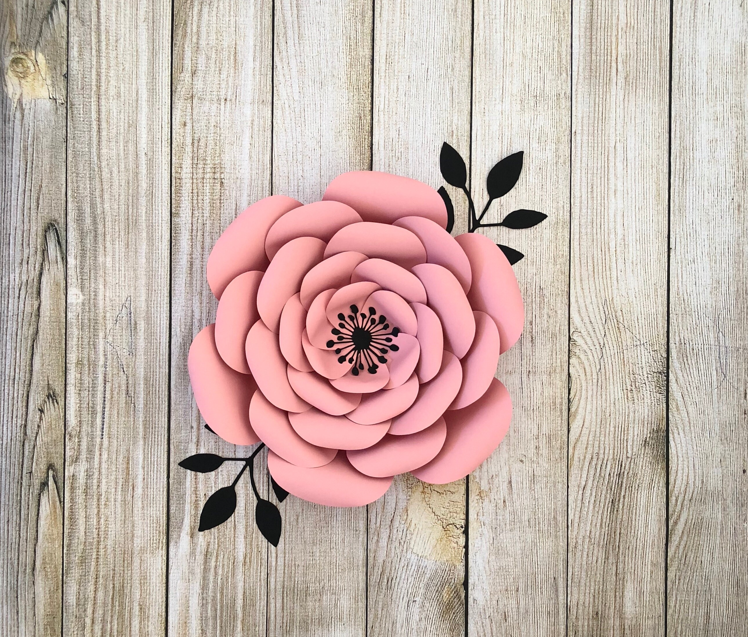 DIY Paper Flower Template: Printable Trace & Cut Files (PDF) - Etsy