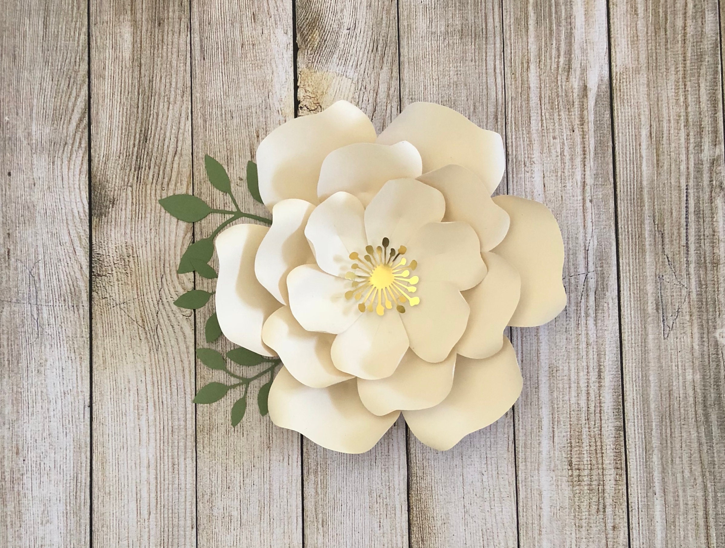 Paper Flowers PDF Template 6 Sizes DIY Paper Flower for - Etsy