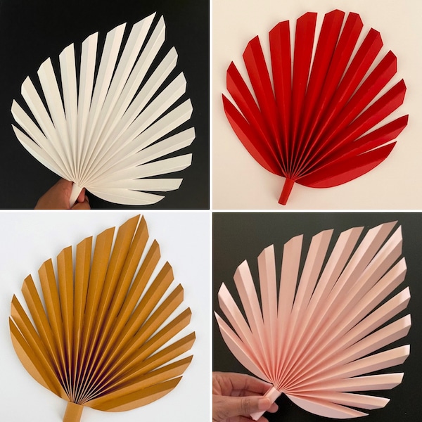 Palm Leaf Hand Fans - Etsy