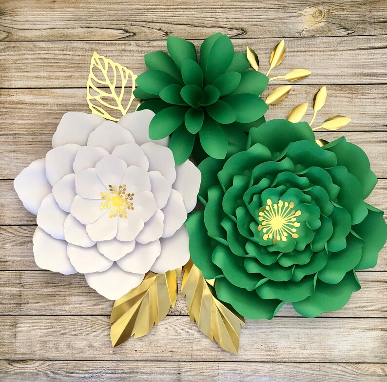 DIY Paper Flower Template: Printable Trace & Cut Files (PDF) - Etsy