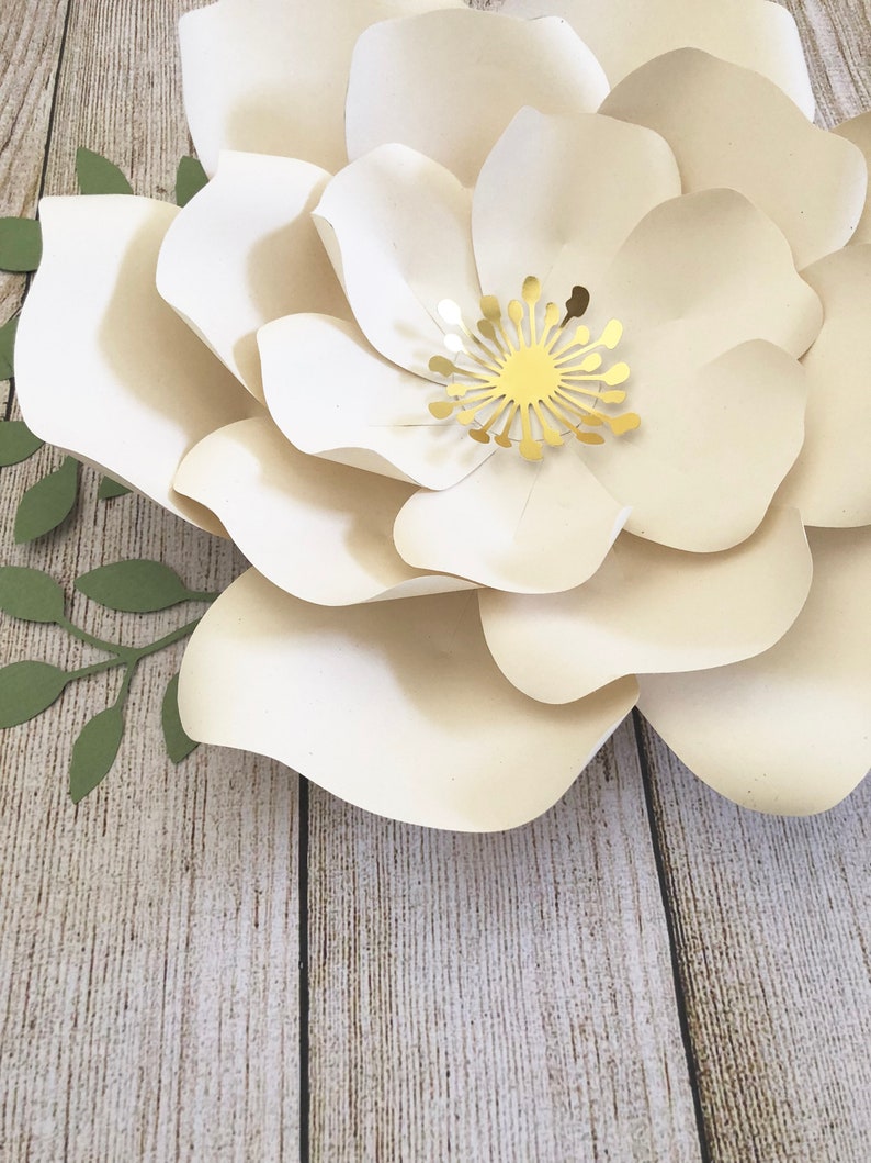 Paper Flowers PDF Template 6 Sizes DIY Paper Flower for | Etsy