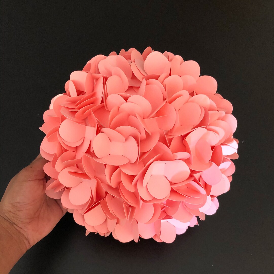 Paper Hydrangea Flower Template: SVG, PNG, & PDF (re-sizable) - Etsy
