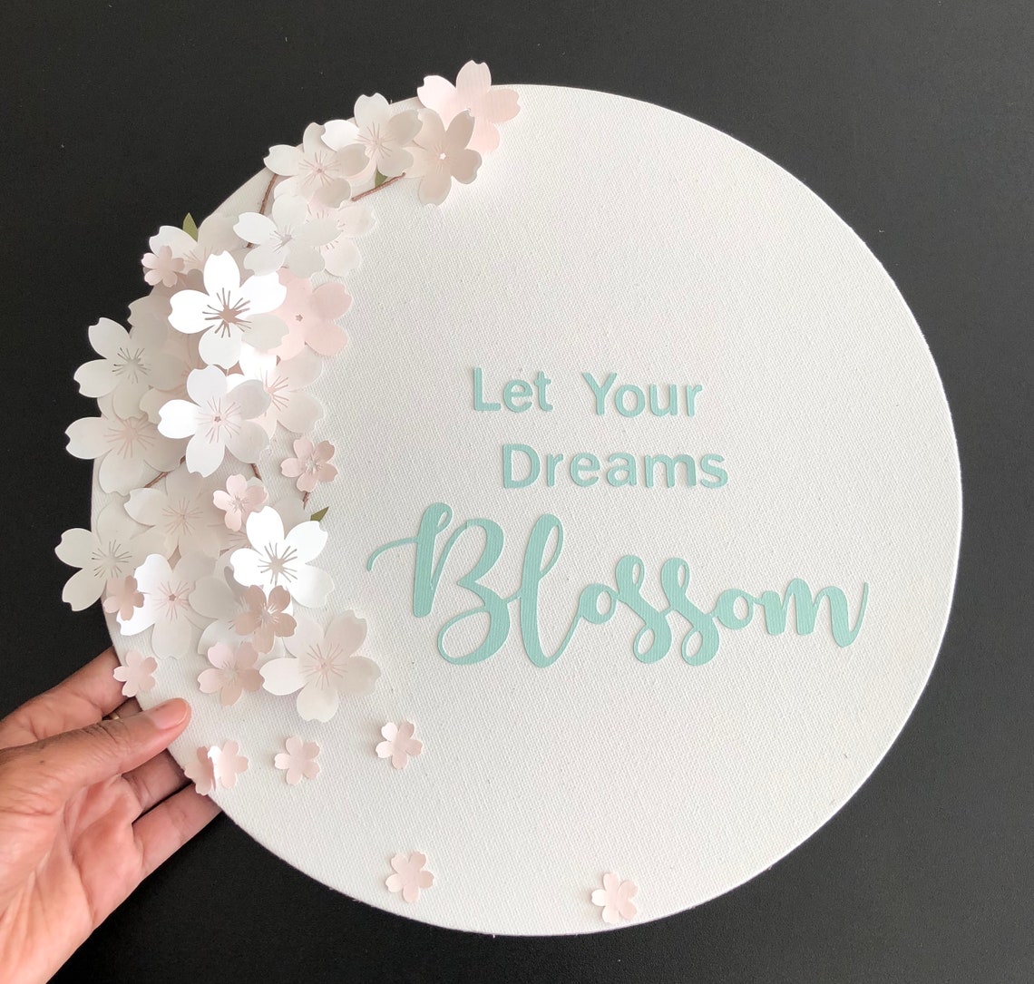 Paper Flowers Template Cherry Blossom Flower DIY Gifting for - Etsy