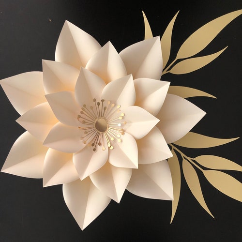 PDF Paper Flower Template With Base DIY Paper Flower for - Etsy