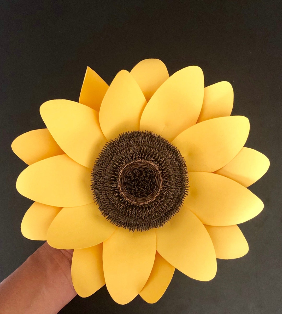 SVG, PNG and PDF Sunflower Paper Flower Template, Large Flowers for ...