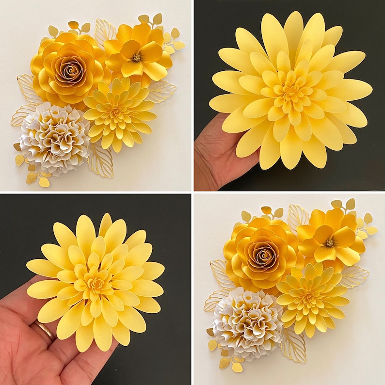 SVG Paper Flower Template: Mini Flower Cut File (digital Download) - Etsy