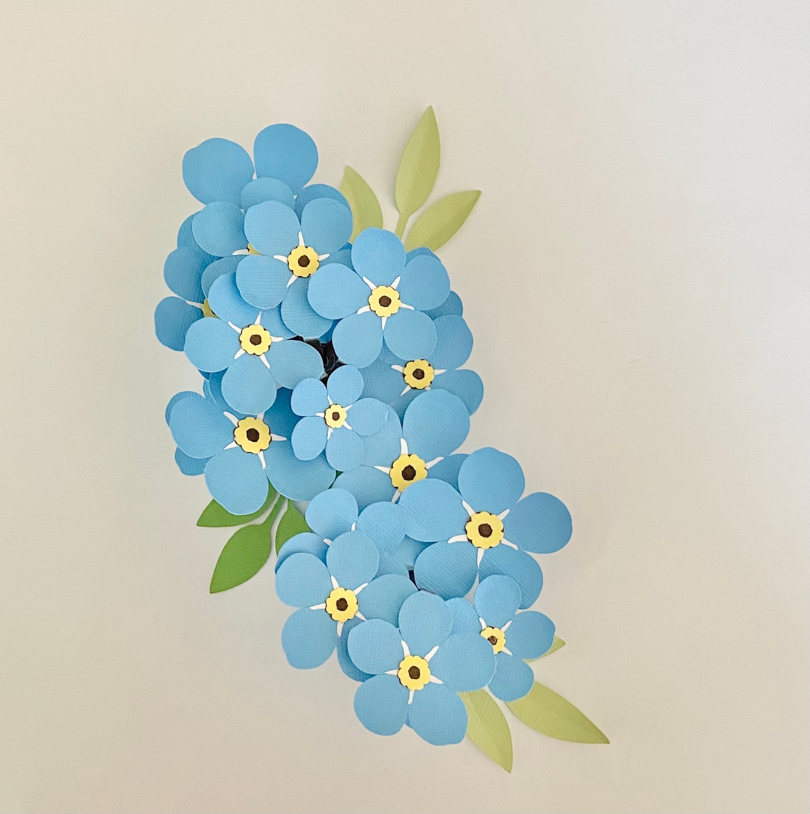 Paper Flowers Template Forget-me-not Flower Gifting for - Etsy Canada
