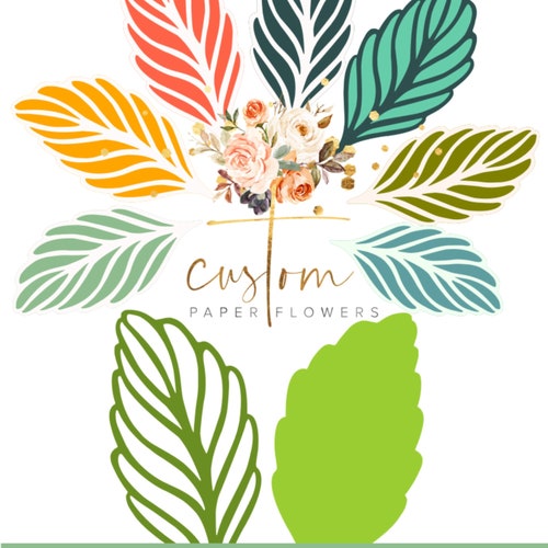 Paper Flower Sepal Template Stemming Base Leaf for Small or | Etsy