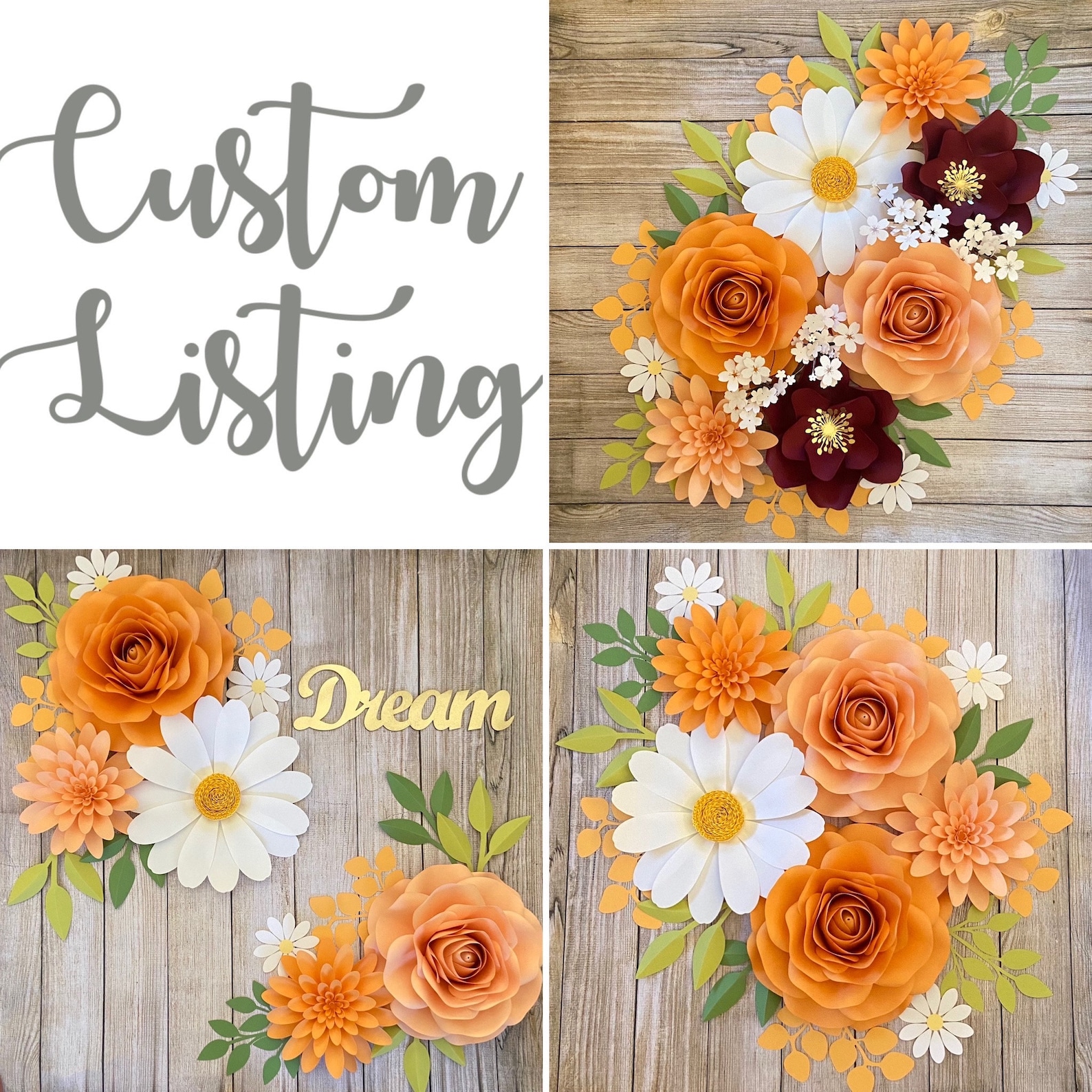 Paper Flowers Template Bundle - Etsy