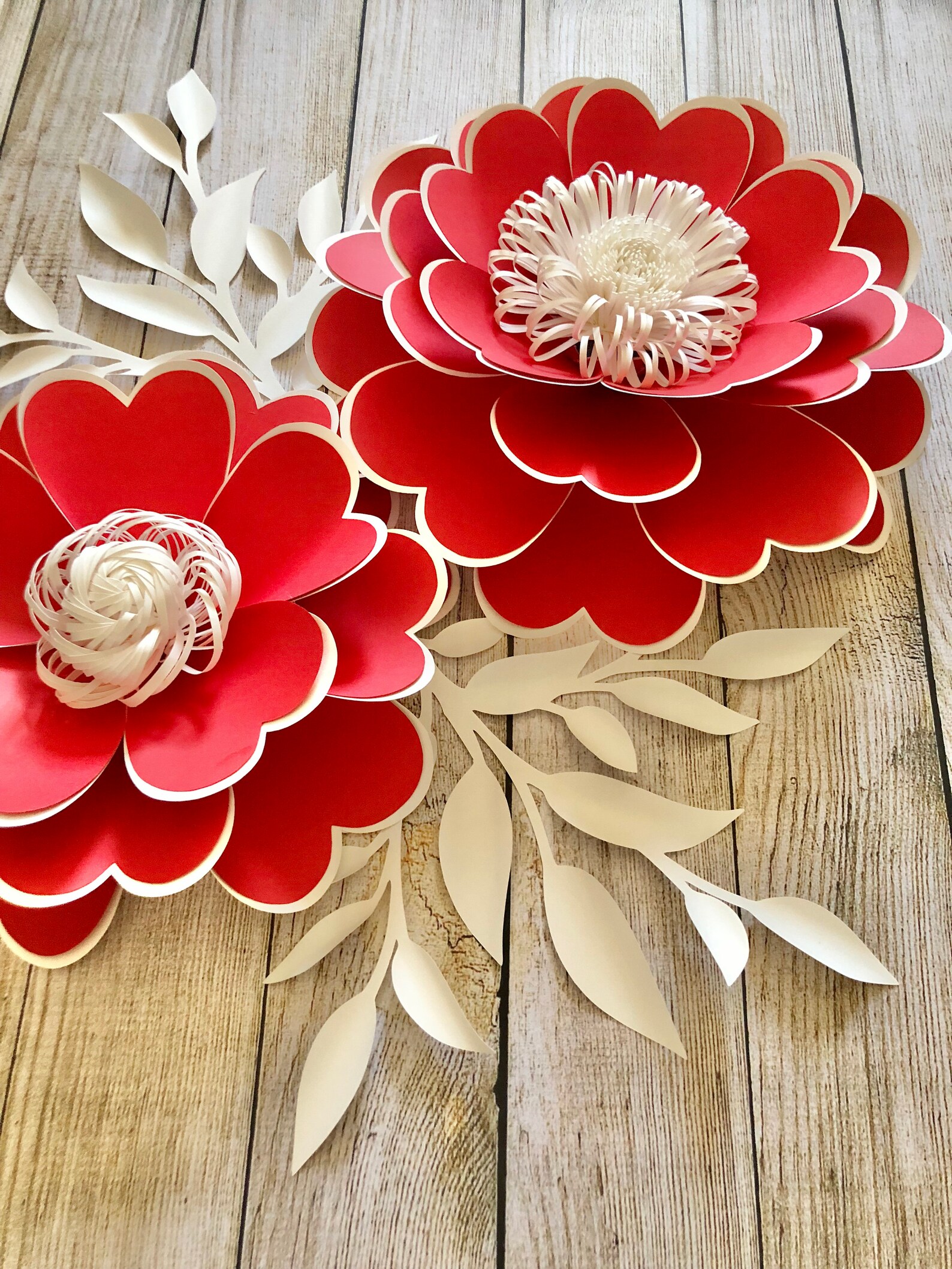 Large Paper Flower Template: DIY Wedding & Valentine's Decor (SVG PNG ...