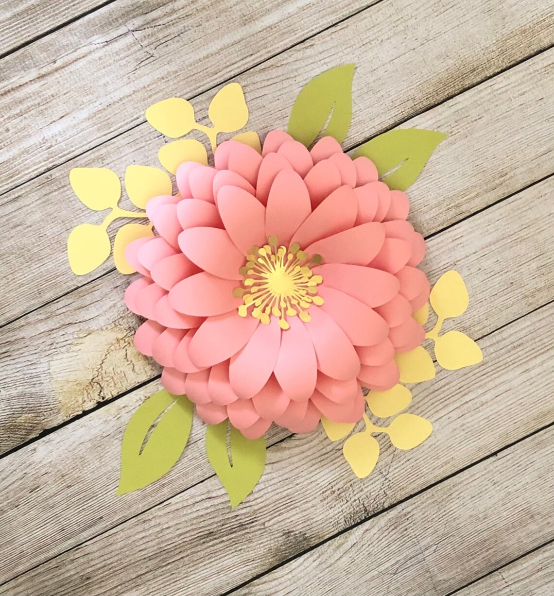 Paper Flower Template, DIY Paper Flower for Event Décor and Nursery ...
