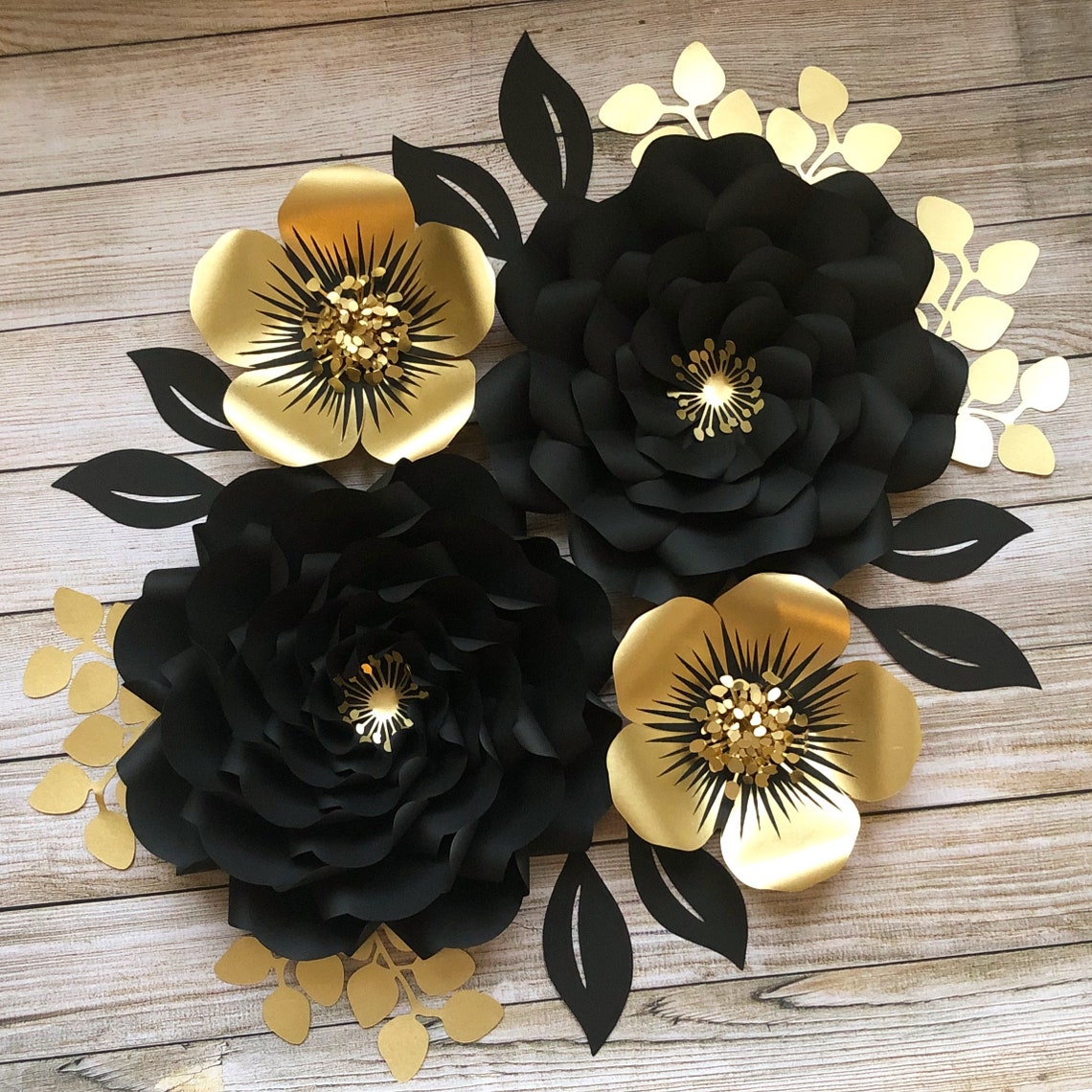 Paper Flower Template: DIY Wedding & Party Decor (PDF) Elegant Birthday ...