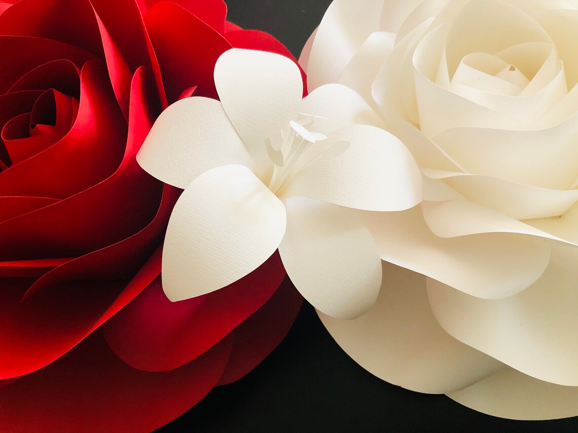 Lily Paper Flower Small Paper Flowers for DIY Projects Pdf - Etsy