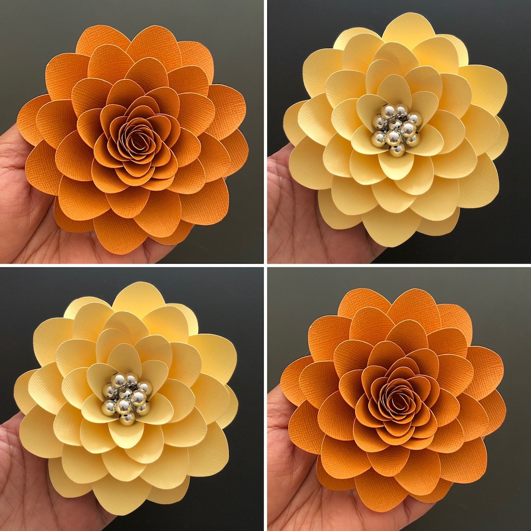 Paper Flower Template: Small Flowers, Party Decor (SVG, PNG, PDF) - Etsy