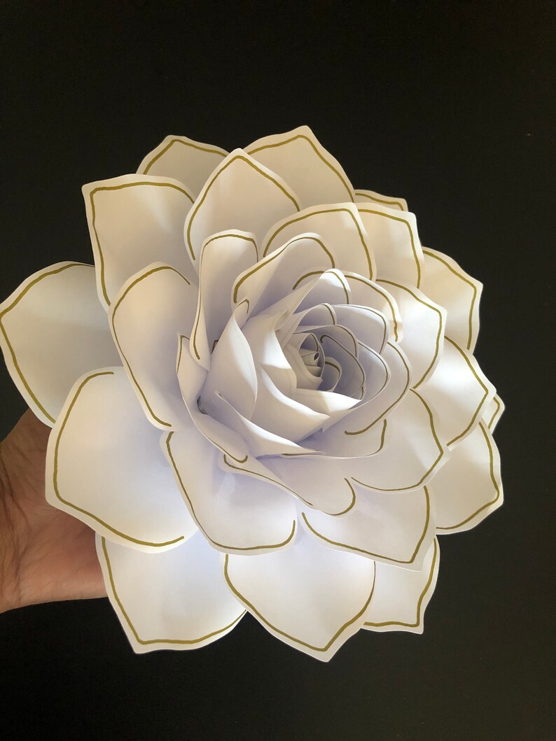 Small Paper Flowers Small Rose Template for DIY Crafting | Etsy