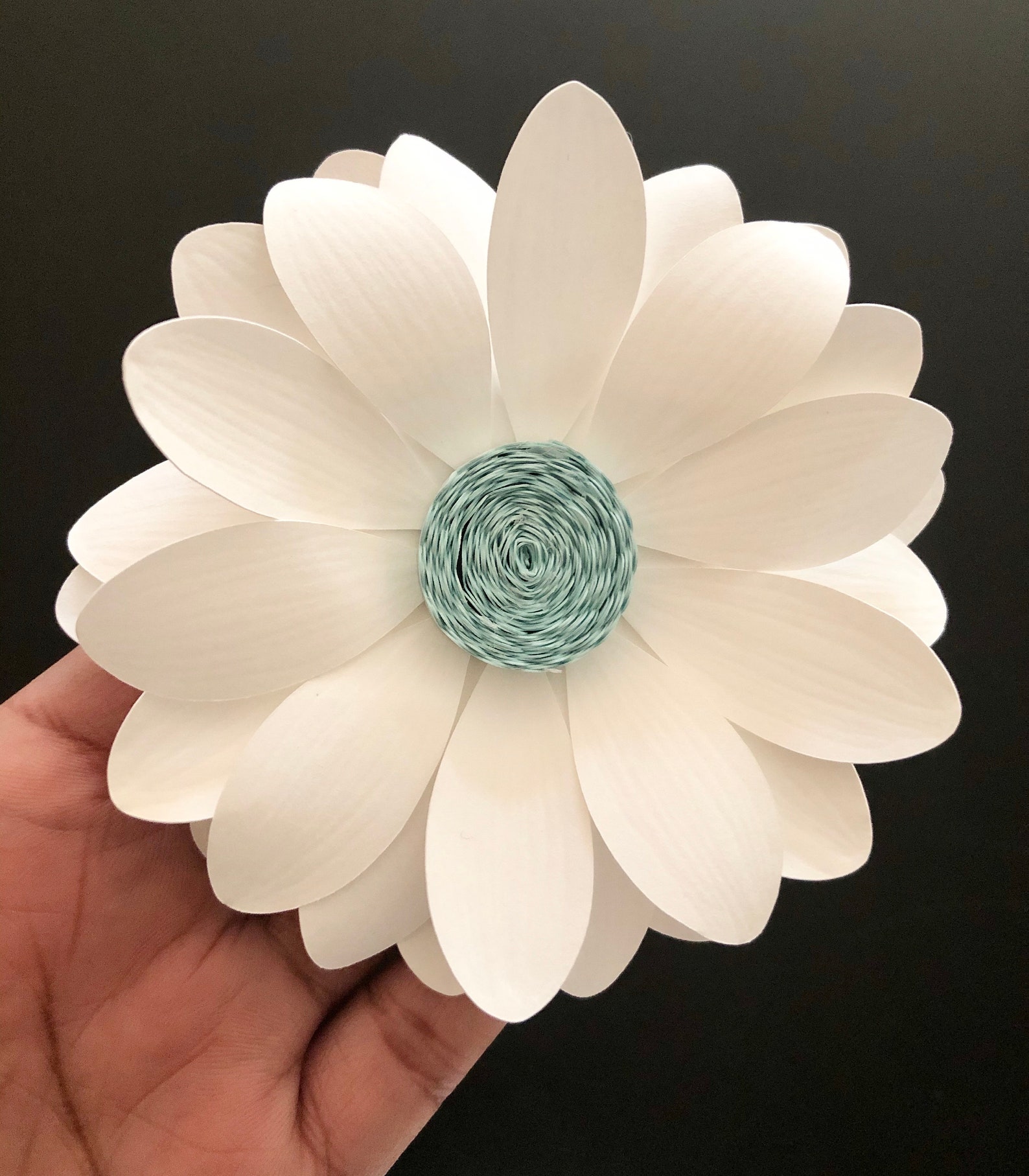 Daisy Paper Flower Template, Paper Flower for DIY Projects Pdf, SVG ...