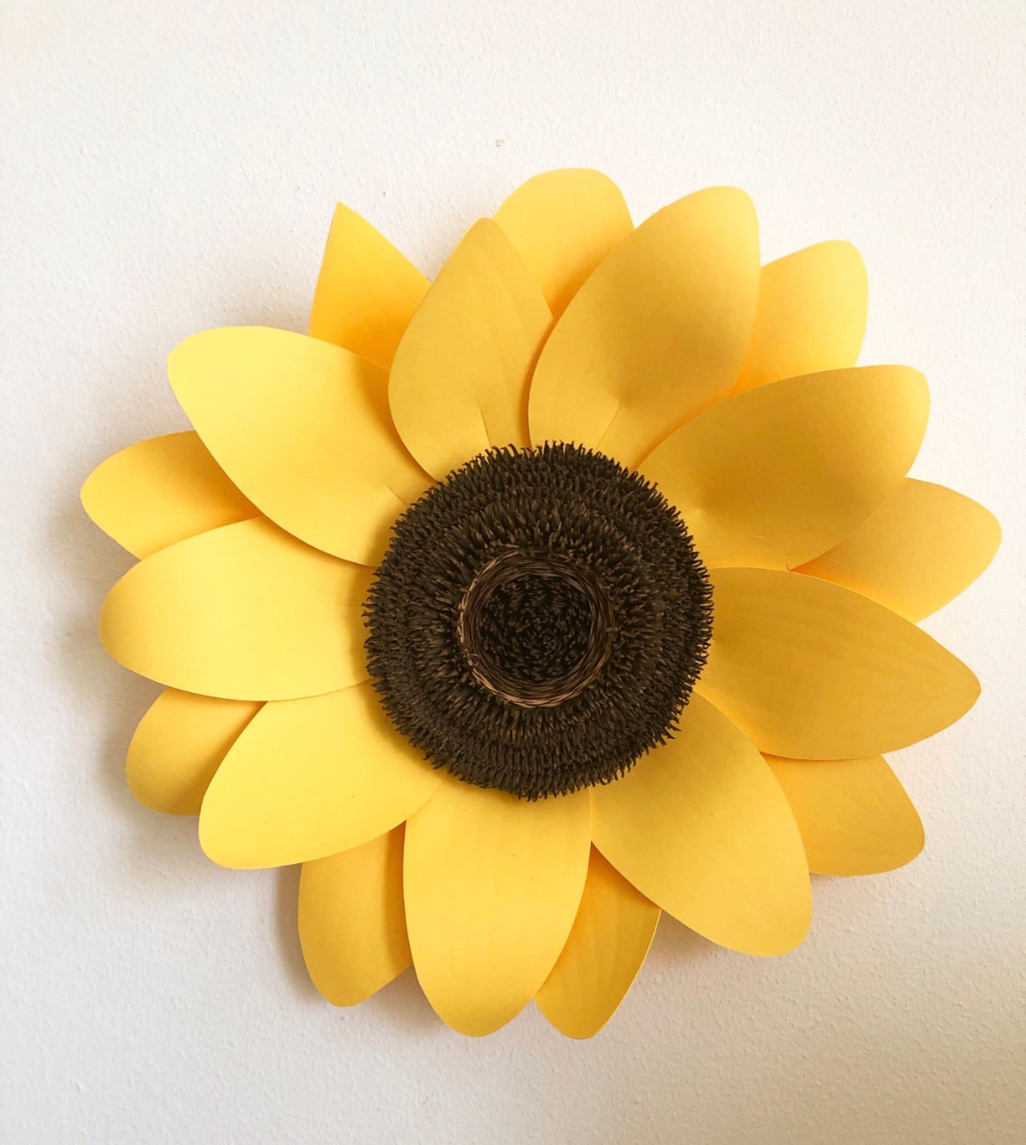SVG, PNG and PDF Sunflower Paper Flower Template, Large Flowers for ...