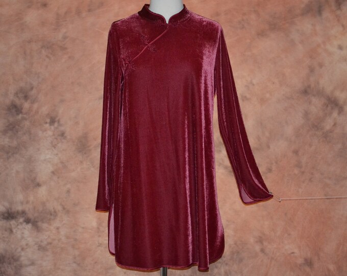 Soft Surroundings Loungewear Women's Velvet Long Sleeve Asian Inspired ...