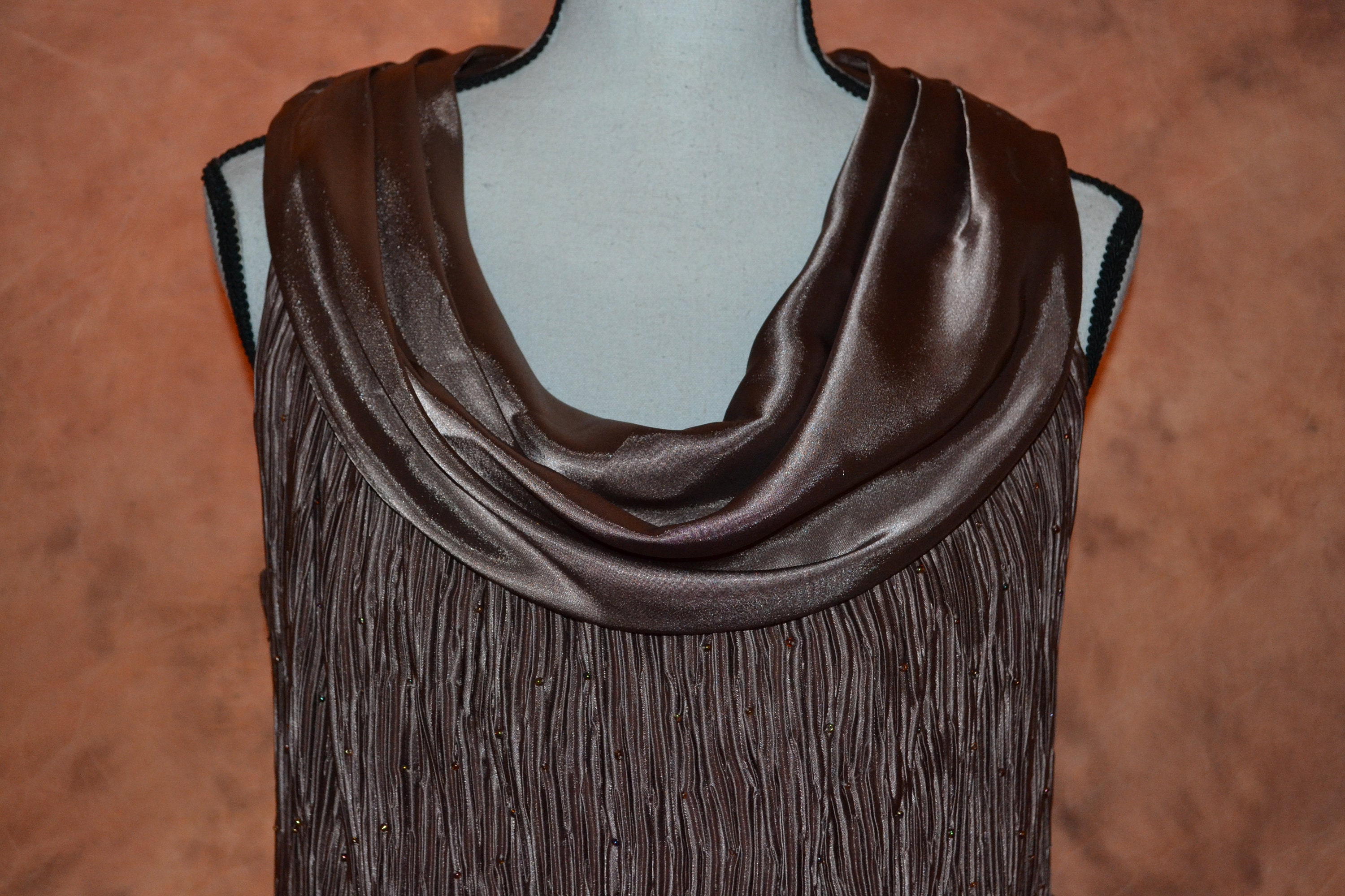 Plus Size Patra Evening Gown Women's Mocha Chiffon Tiered | Etsy