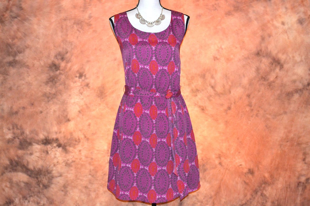 Gap Dress Short Skirt Sash Tie Waist Keyhole Cutout in Back Mini Dress ...