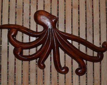 Wooden Octopus Wall Art - Etsy