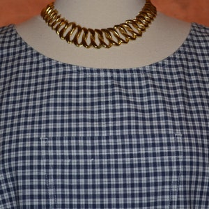 Old Fashioned Pinafore Women's Vintage Calico Navy Blue | Etsy