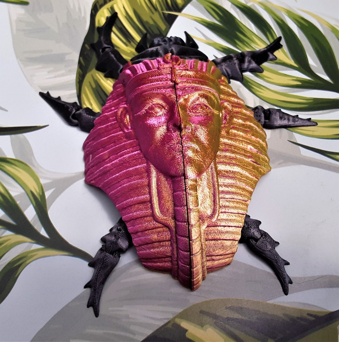 Custom Order 3D Printed Scarab Beetle Articulated - Etsy