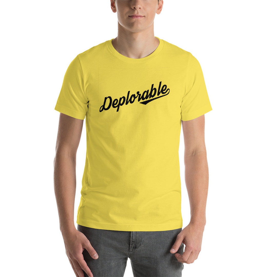Deplorable Funny Short-sleeve Unisex T-shirt Trump VS Hilary - Etsy