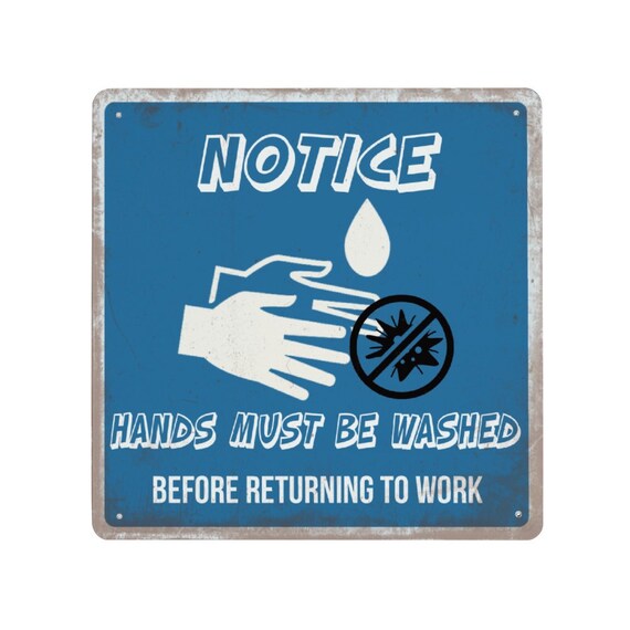 NOTICE Metal Wall Sign Plaque Poster Vintage Aluminum Sheet | Etsy