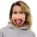 Womens Cool Face Mask Red Lips - Etsy