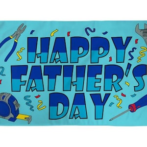 Happy Fathers Day Flag 3x5ft Poly Celebration Best Dad Dia Del Padre - Etsy