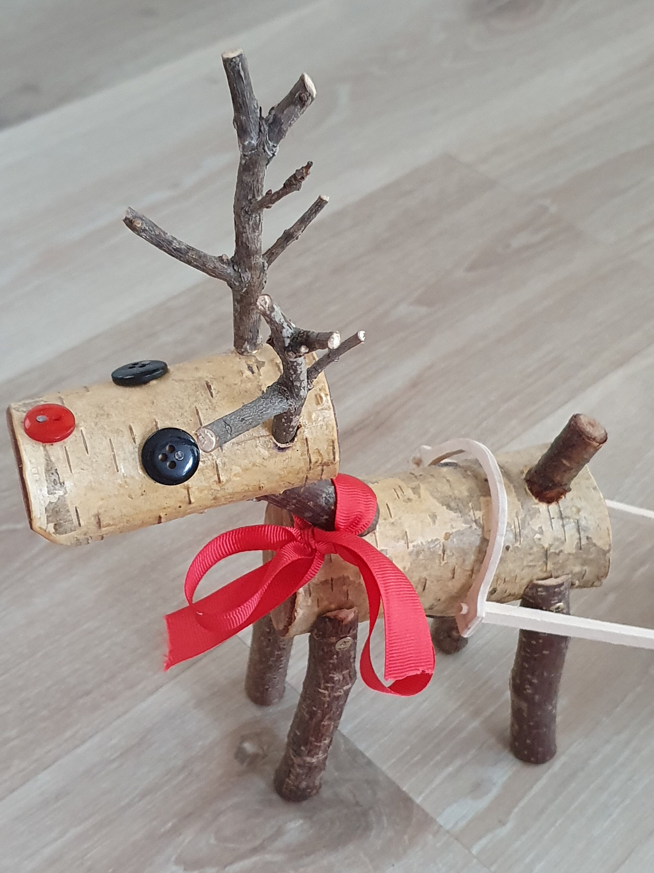 Hand Made Wooden Log Reindeer | Etsy