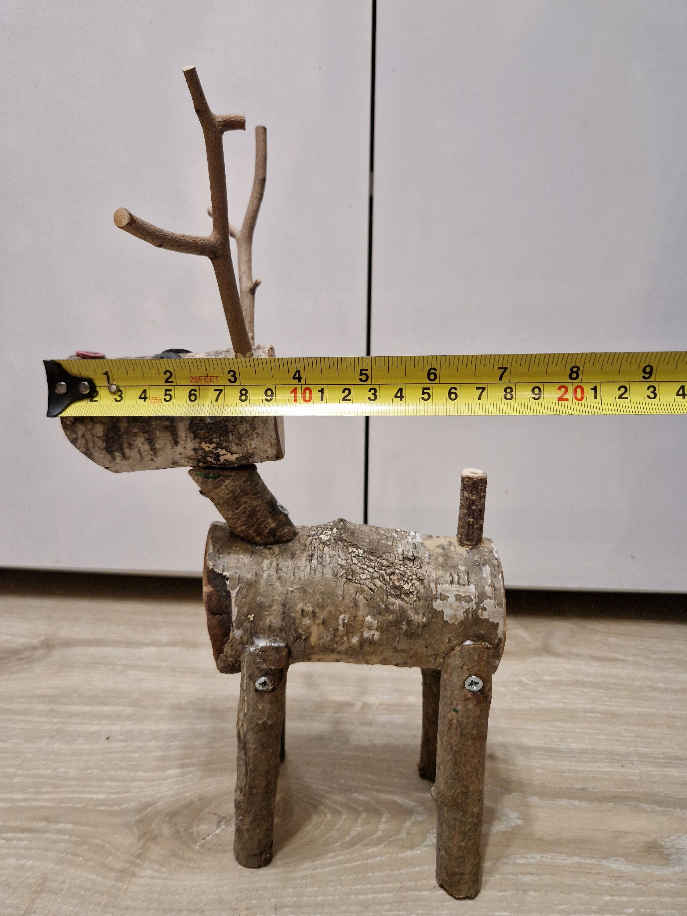 Hand Made Wooden Log Reindeer - Etsy