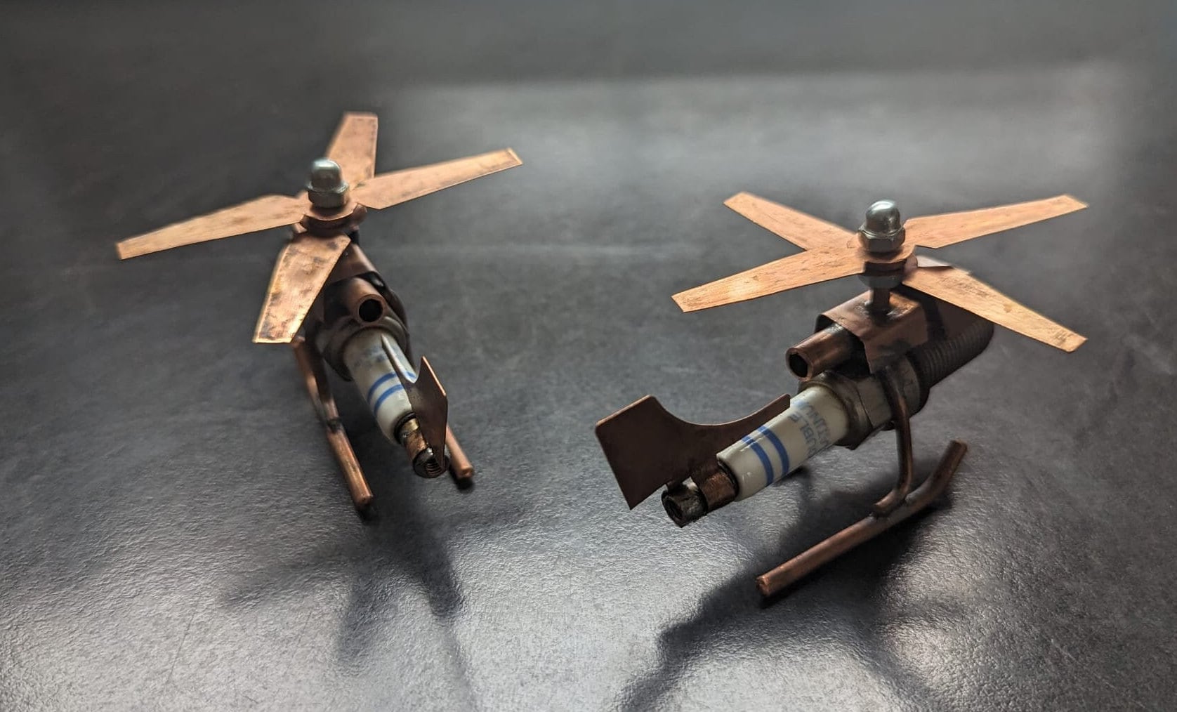 Decorative Spark Plug Works - Helicopter - Etsy