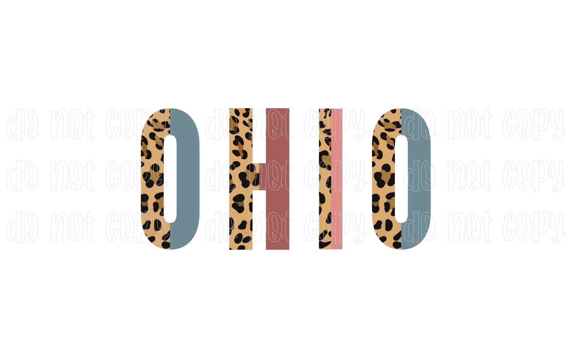 Ohio Half Leopard PNG DIGITAL FILE - Etsy