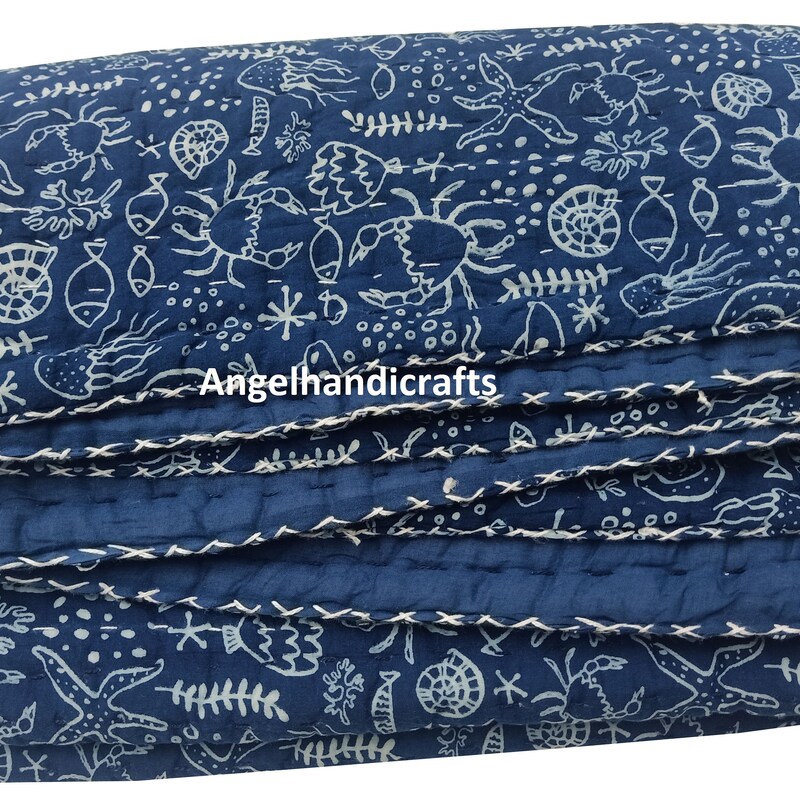 Indigo Bedding - Etsy