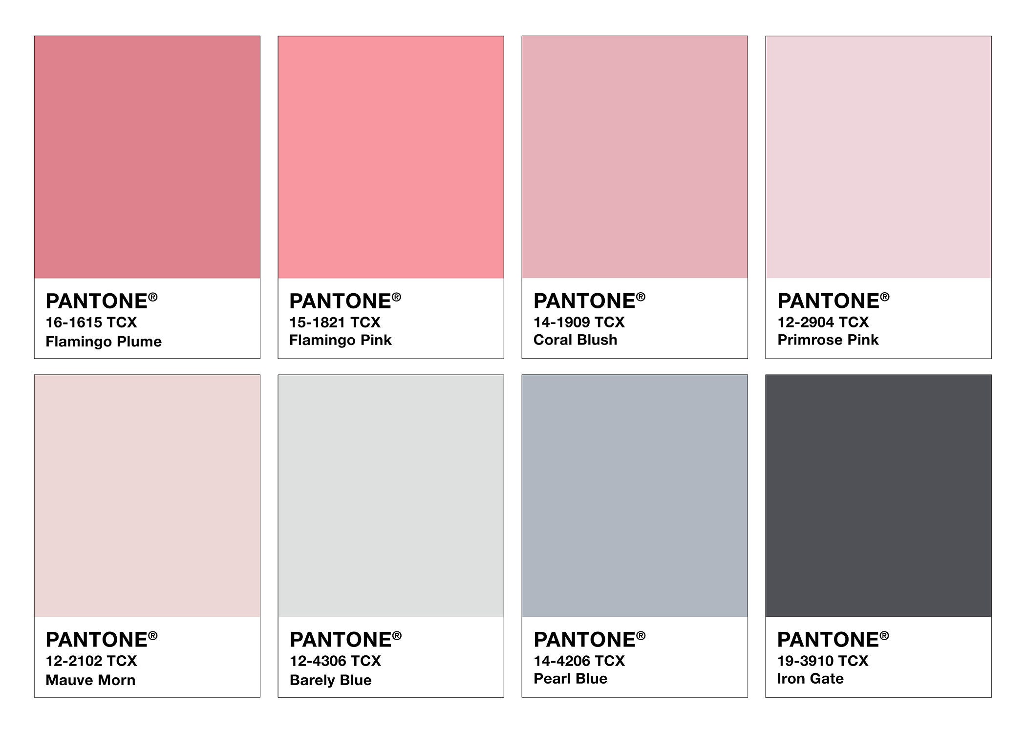 ARTE de la pared de Pantone IMPRESIONADO / rosa rosa rosa oro | Etsy