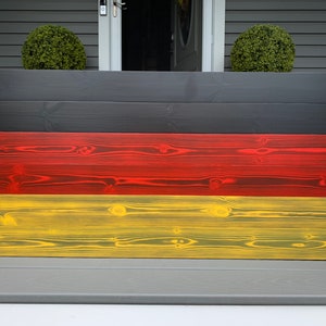Wooden German Flag - Etsy