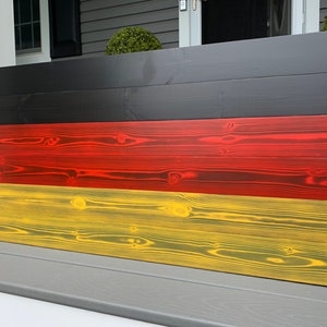 Wooden German Flag - Etsy